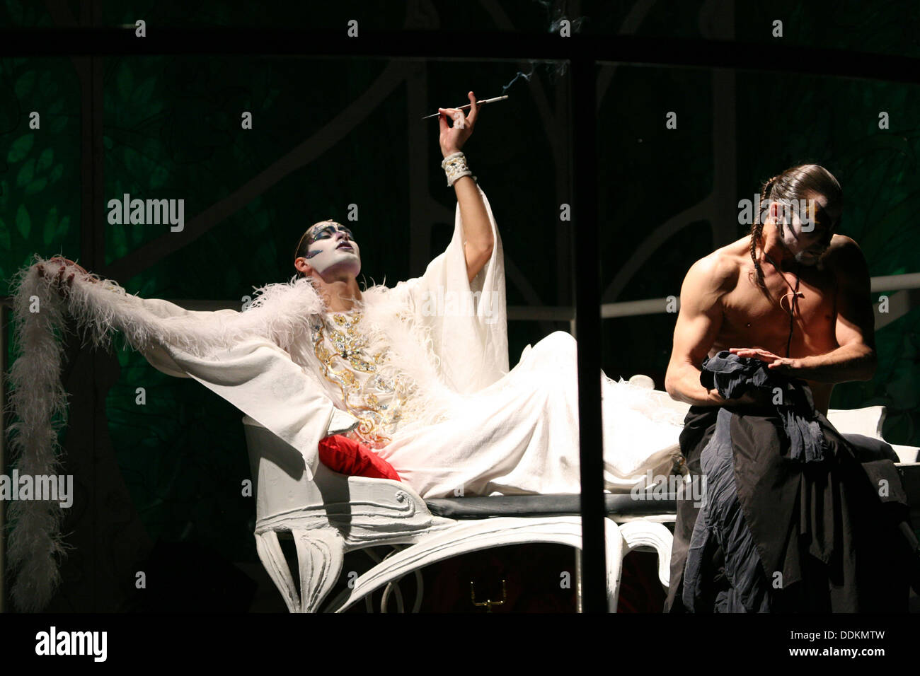 Roman Viktyuk Theatre. Play 'The Maids' ('Les Bonnes'). Russian actors ...