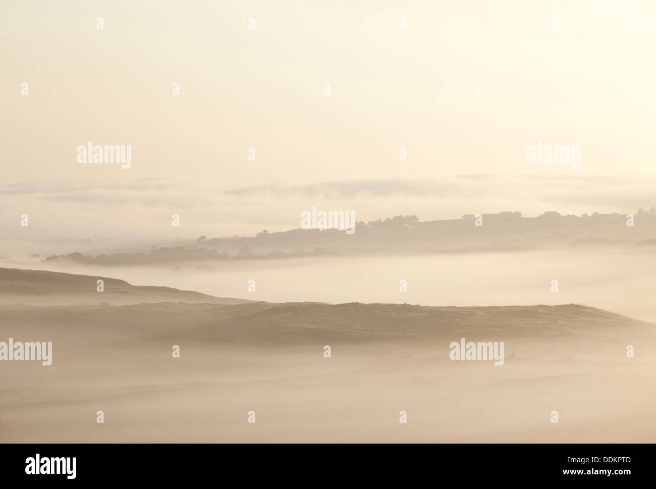 MIst rolls across the County Donegal Landscape Stock Photo - Alamy