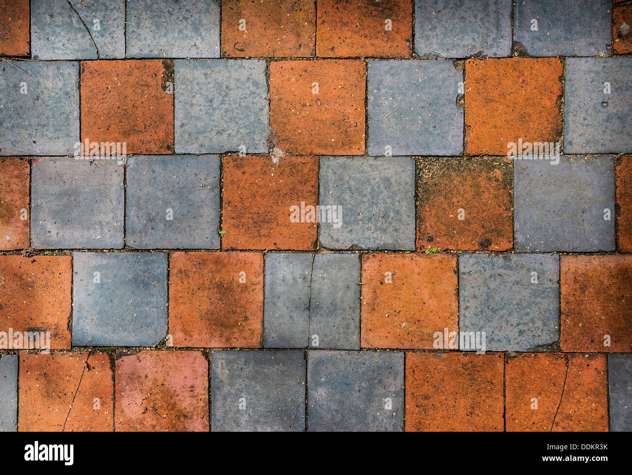 Old checkered Victorian floor tiles background Stock Photo - Alamy