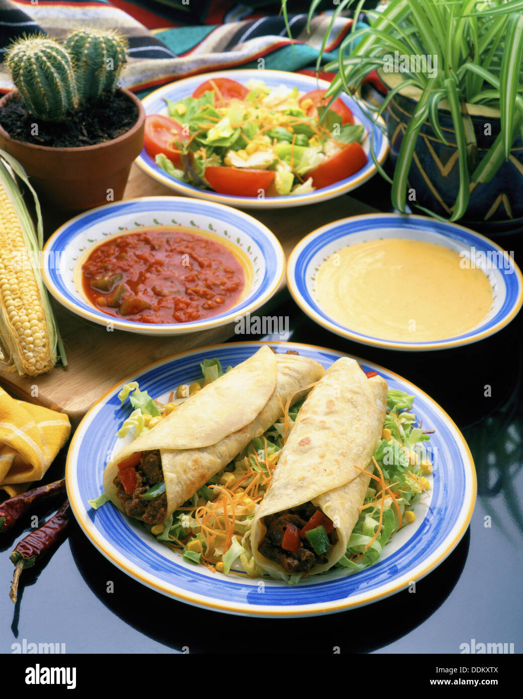 Close Up Enchiladas Plate High Resolution Stock Photography and Images ...