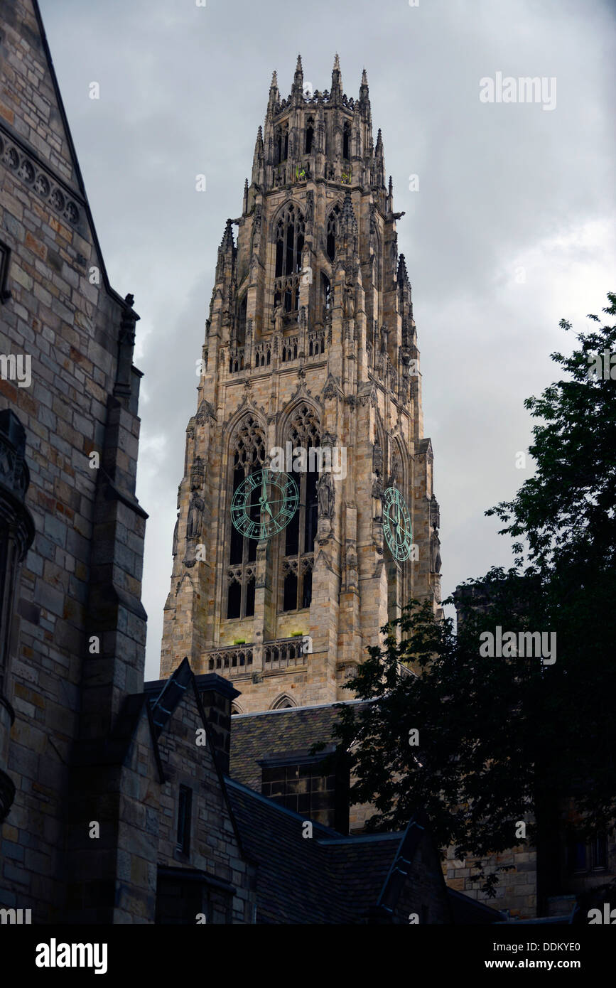 Harkness Clock Tower, Yale University Stock Photo - Alamy