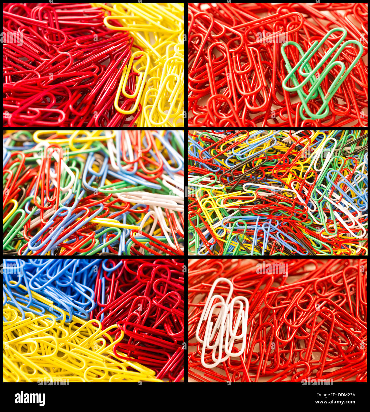 colorful paper clips collage background - high quality - 26MP Stock ...