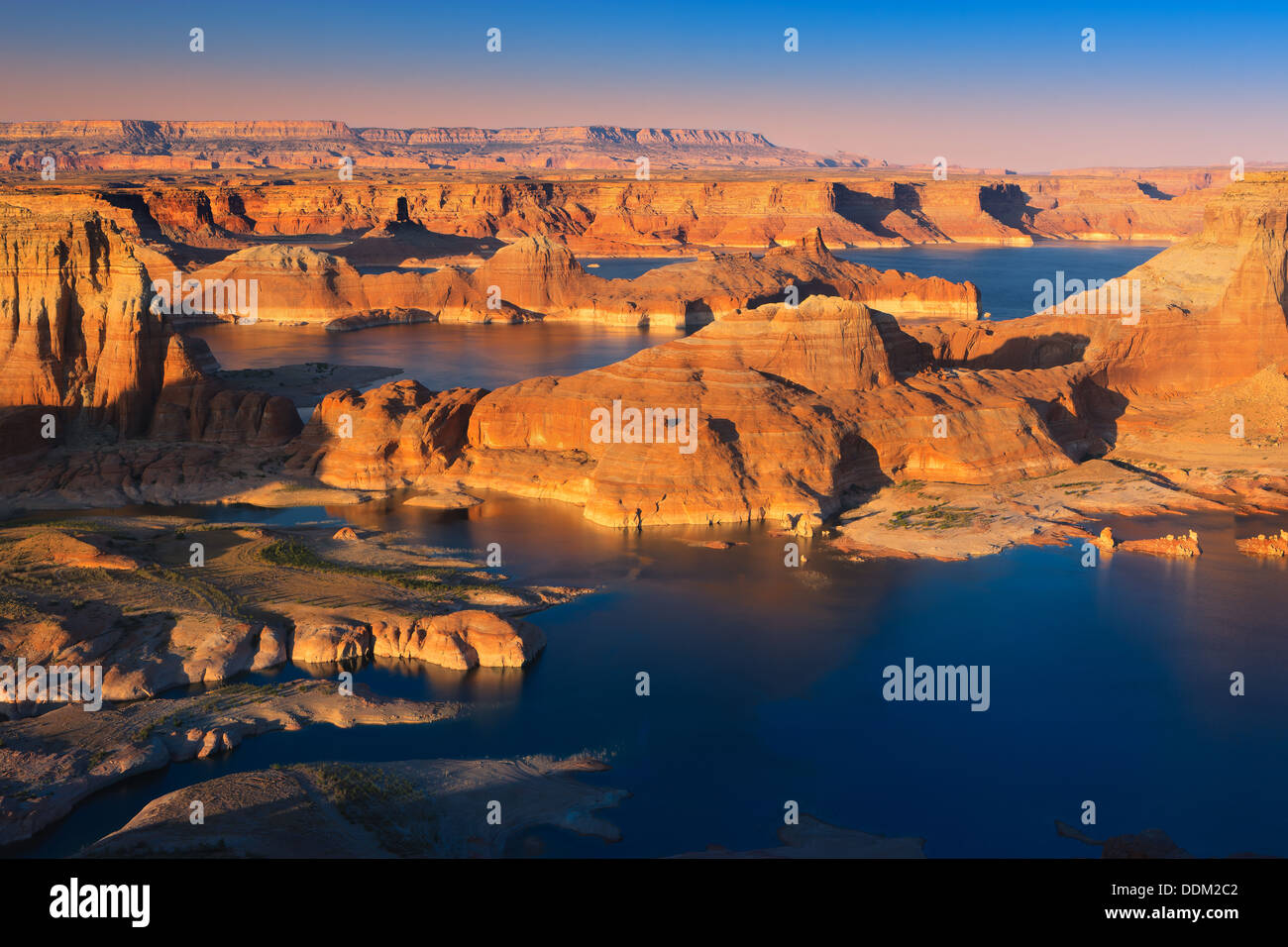 Sunset at Alstrom Point, Lake Powell, Utah Stock Photo - Alamy