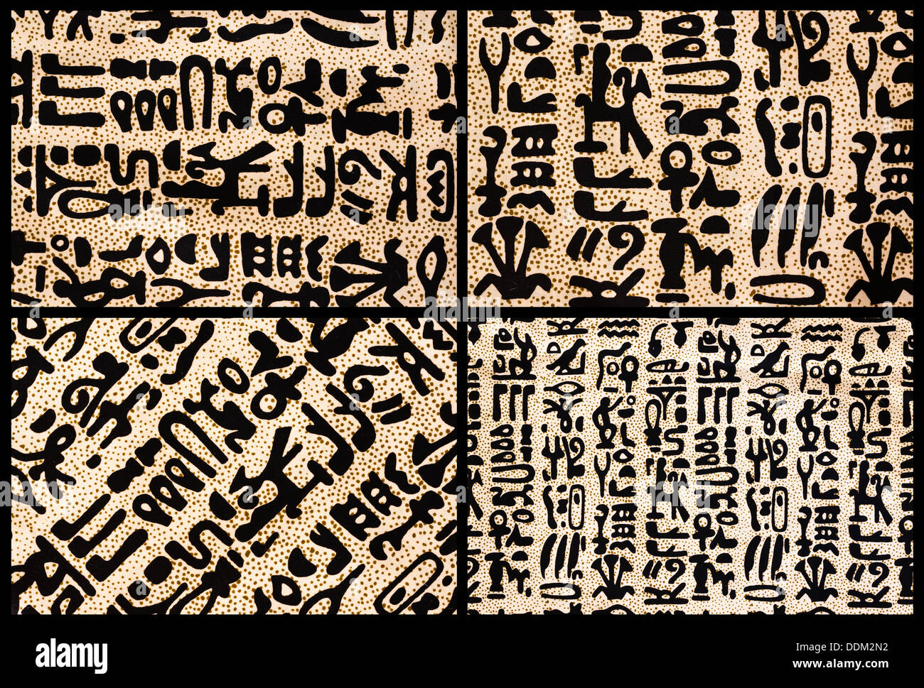 egyptian hieroglyphics textures collage - high quality - 24MP Stock ...