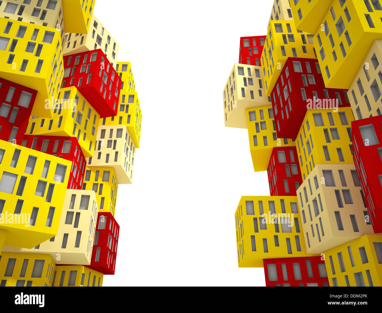 3d image of abstract building Stock Photo - Alamy