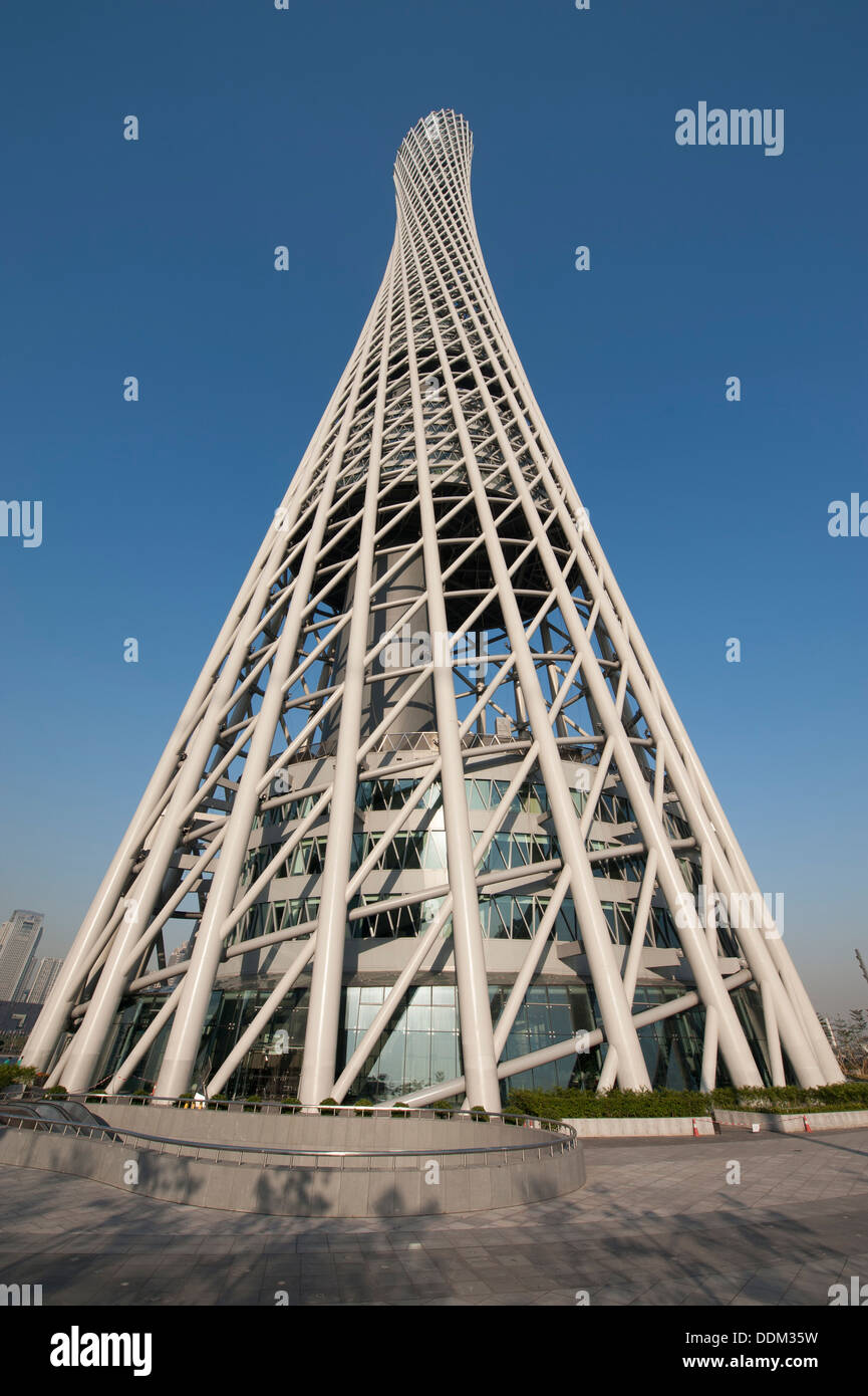 View of the Canton Tower in Guangzhou, China Stock Photo - Alamy