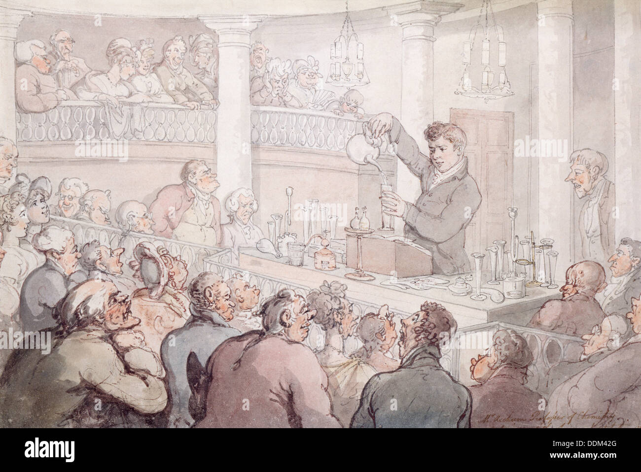 Professor F Accum lecturing at the Surrey Institute, London, 1809 ...