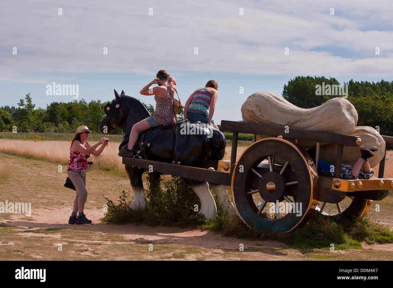 Snape Malting sculpture by Sarah Lucas Perceval Stock Photo - Alamy