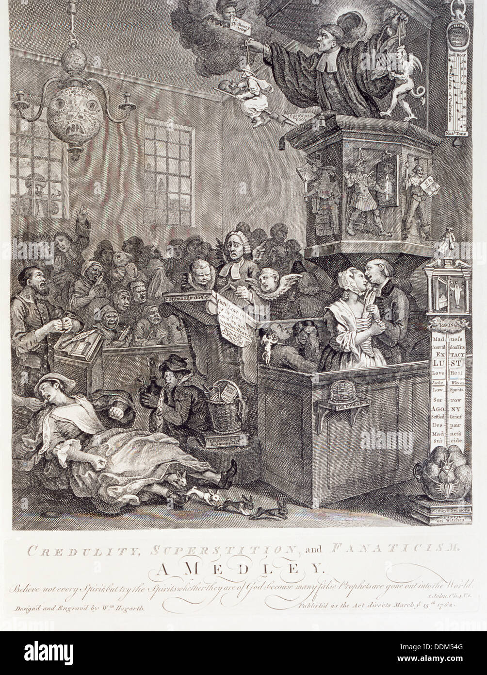 'Credulity, Superstition and Fanaticism. A Medley', 18th century ...