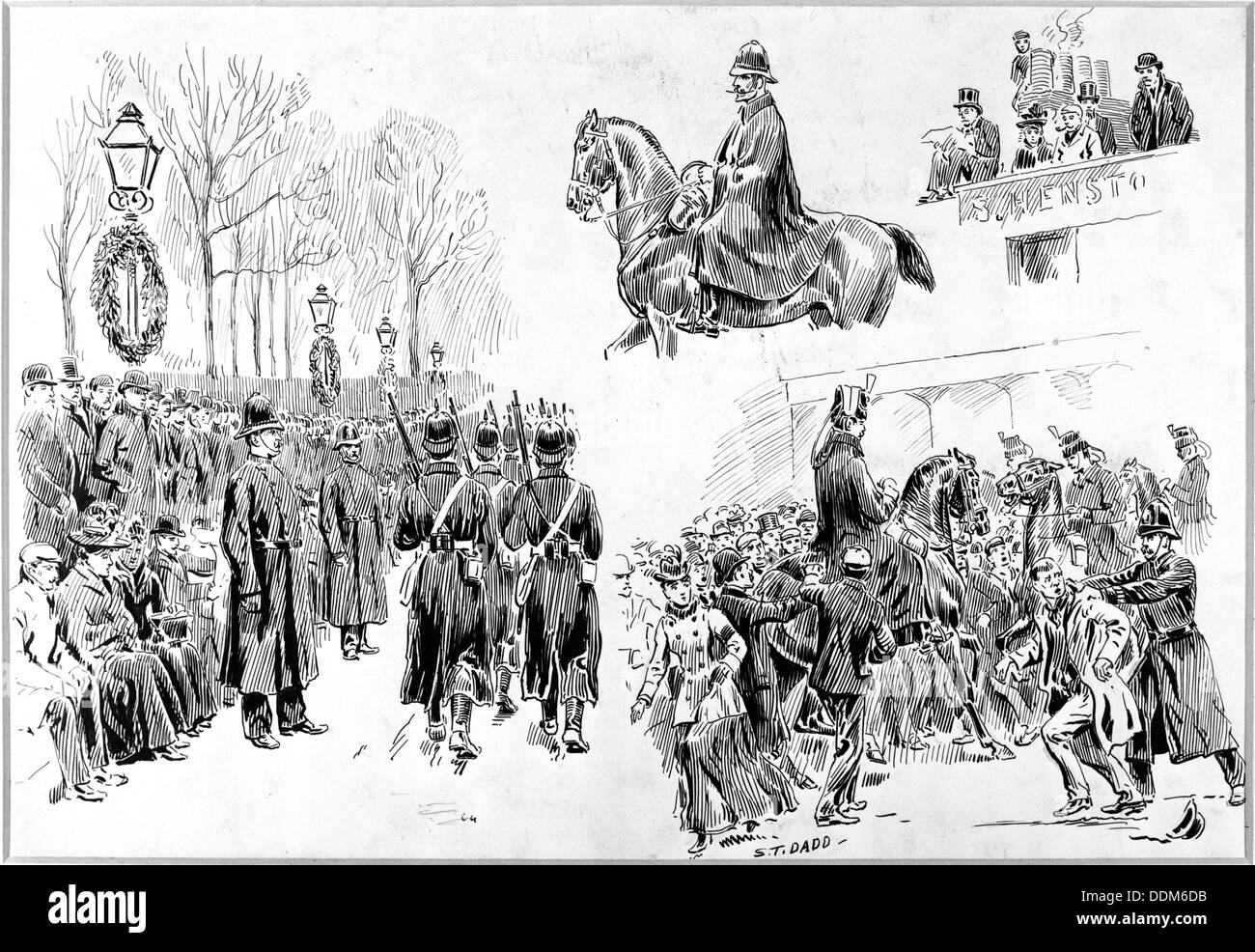 Queen victoria funeral wreath Black and White Stock Photos & Images - Alamy