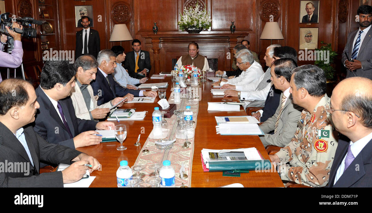 Karachi, Pakistan. 4th September 2013. Prime Minister Muhammad Nawaz ...
