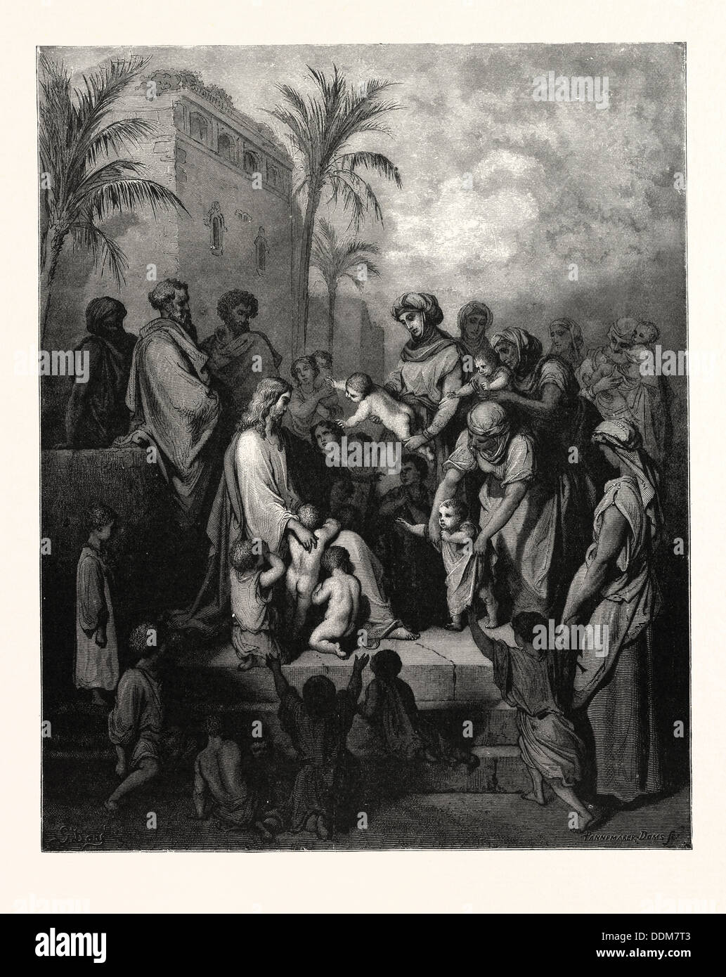 CHRIST BLESSING THE CHILDREN. Gustave Doré, January 6, 1832 – January ...