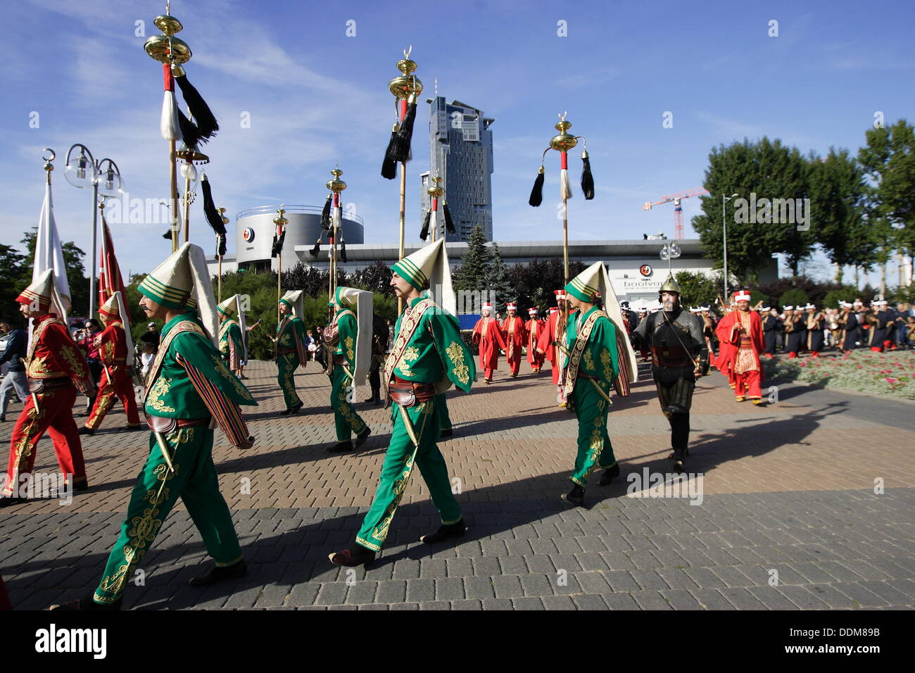 Turkish army orchestra parade hi-res stock photography and images - Alamy
