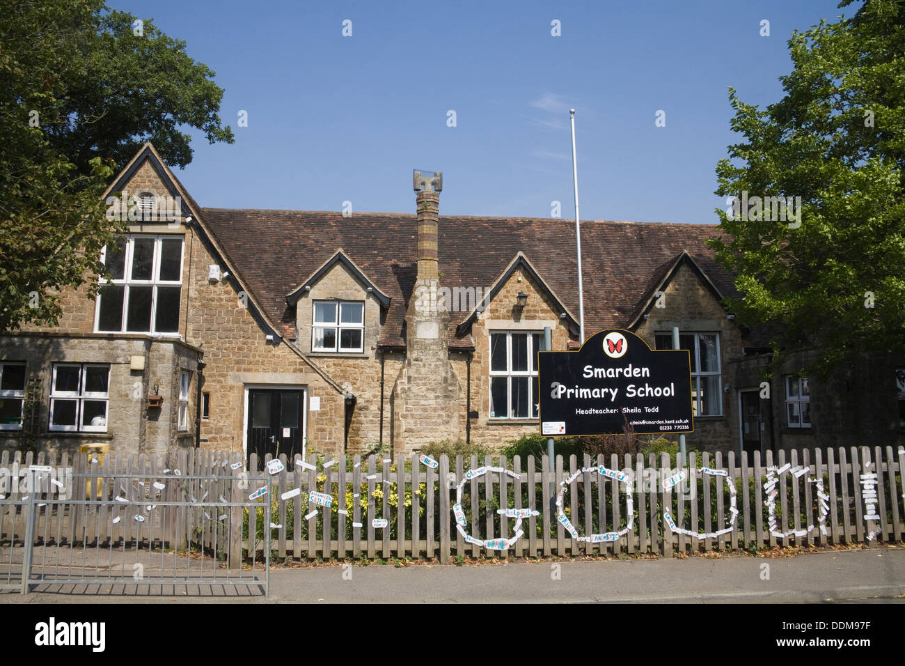 Smarden Primary School building Ashford Kent South East England UK in ...