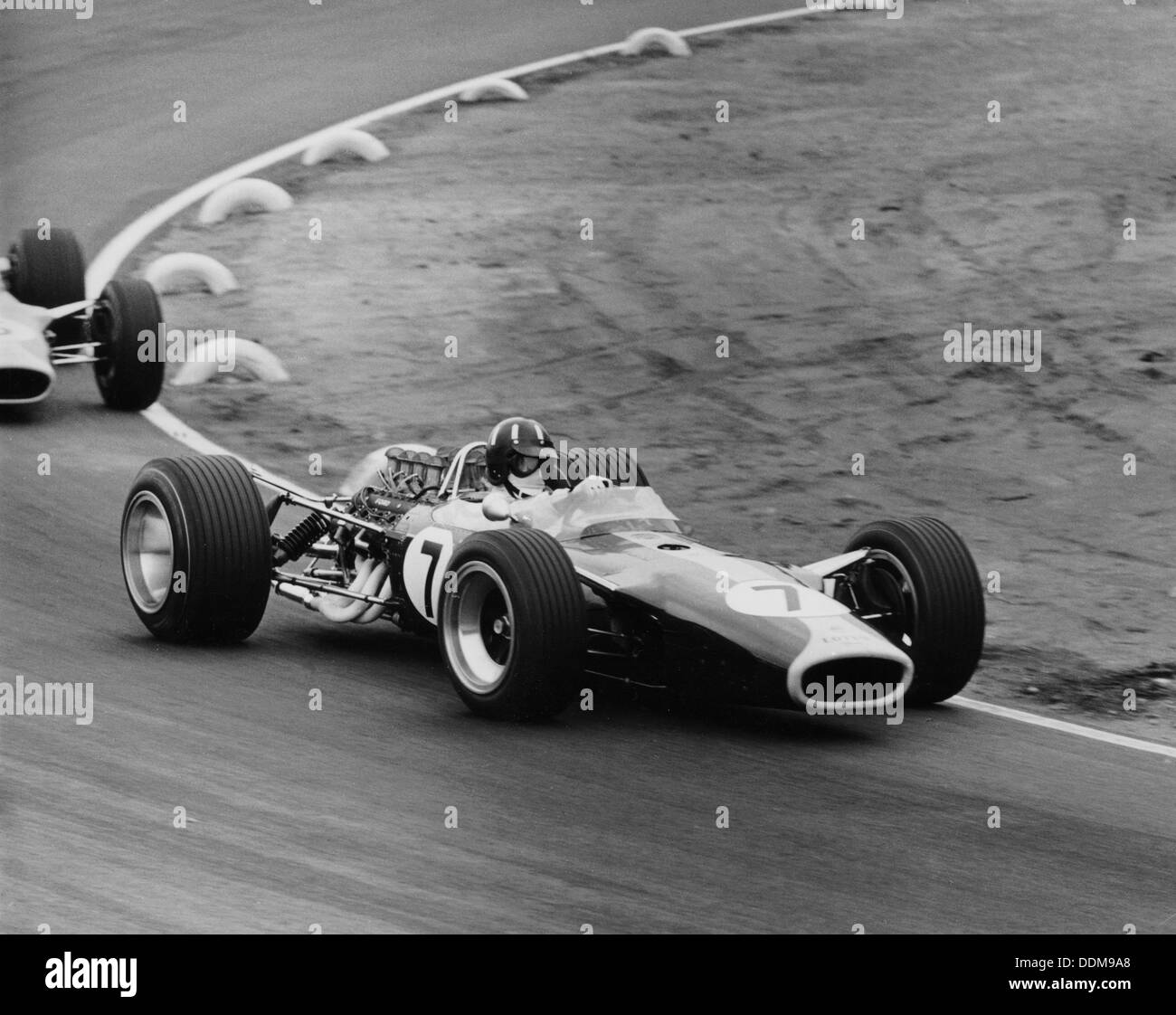Graham Hill in a Lotus 49, French Grand Prix, Le Mans, 1967. Artist ...