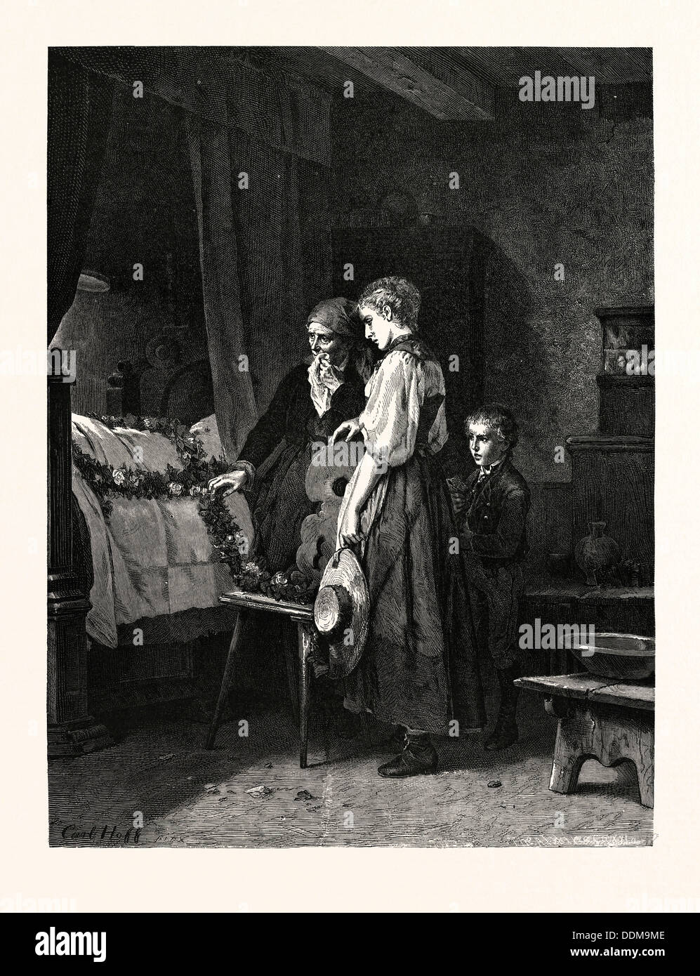 THE STILLNESS OF DEATH. CARL HOFF Stock Photo - Alamy