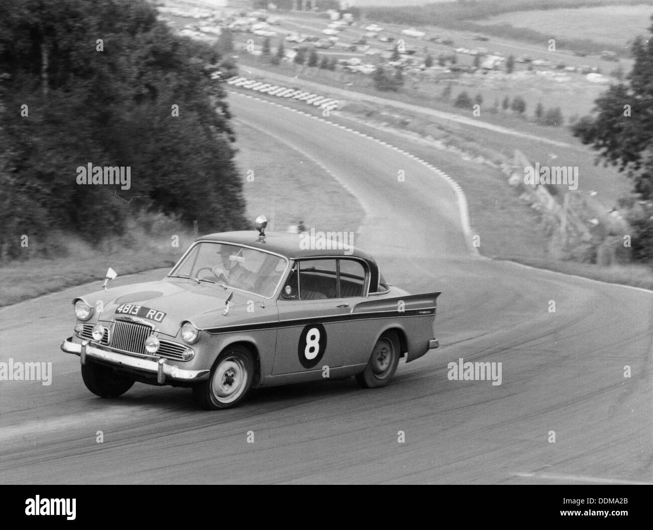 Sunbeam Rapier racing at Brands Hatch, Kent, 1961. Artist: Unknown ...