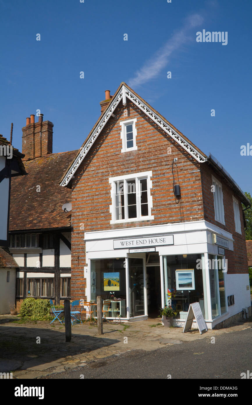 Smarden Kent England West End House Art Gallery on The Street Stock ...