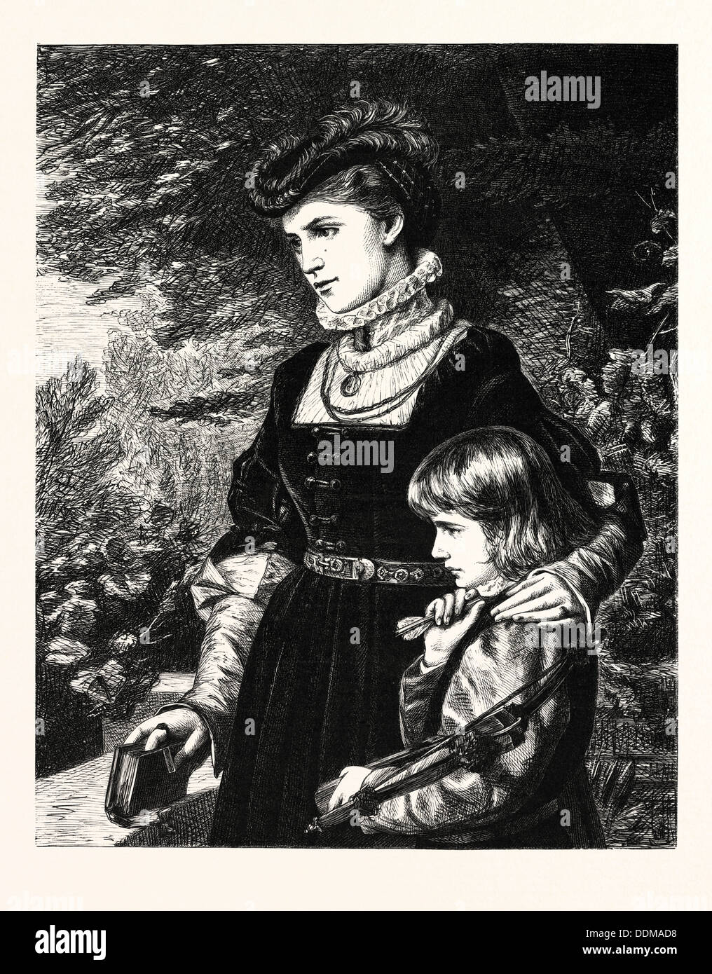 WAITING THE KNIGHT'S RETURN Stock Photo - Alamy