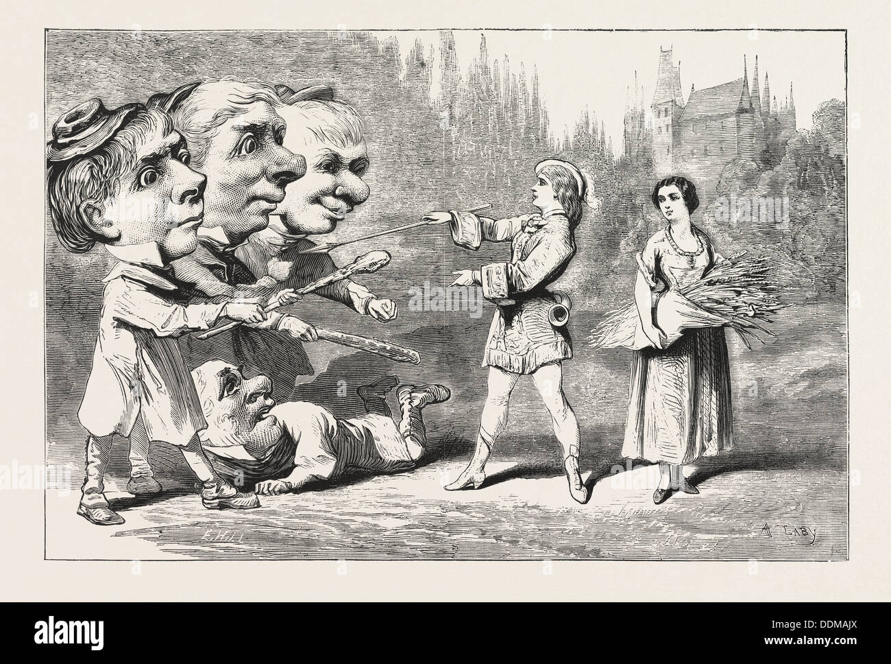 CINDERELLA, AT THE COVENT GARDEN THEATRE, LONDON, 1876, UK, britain ...