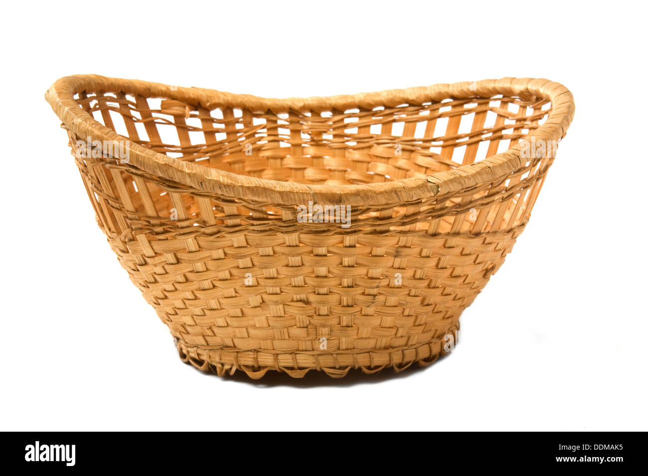 empty basket isolated on white background Stock Photo - Alamy
