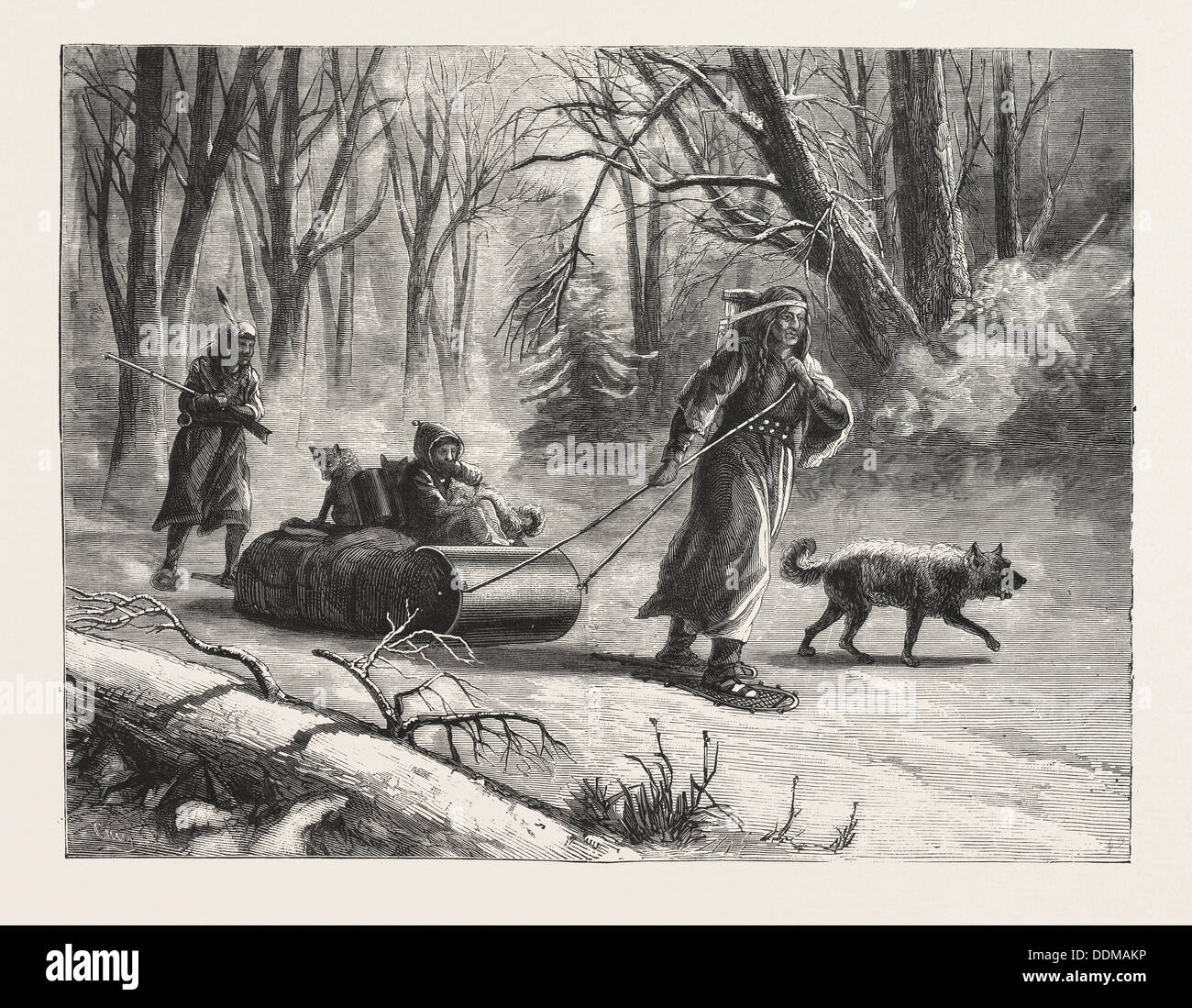 WINTER IN THE FAR WEST: AN INDIAN SLEDGE JOURNEY, US, USA, America ...