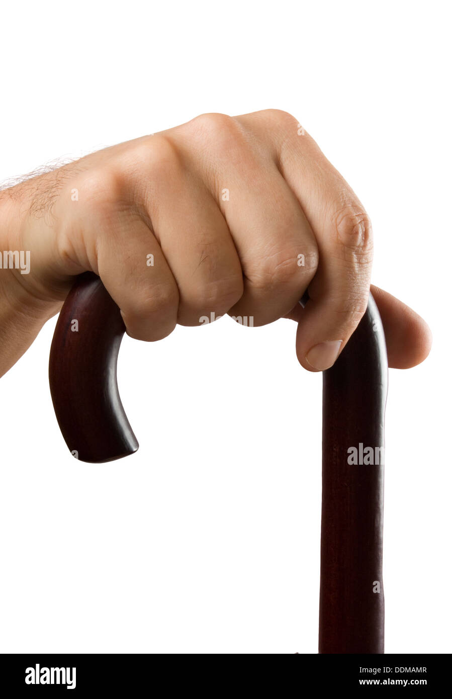 Senior hand on cane hi-res stock photography and images - Alamy