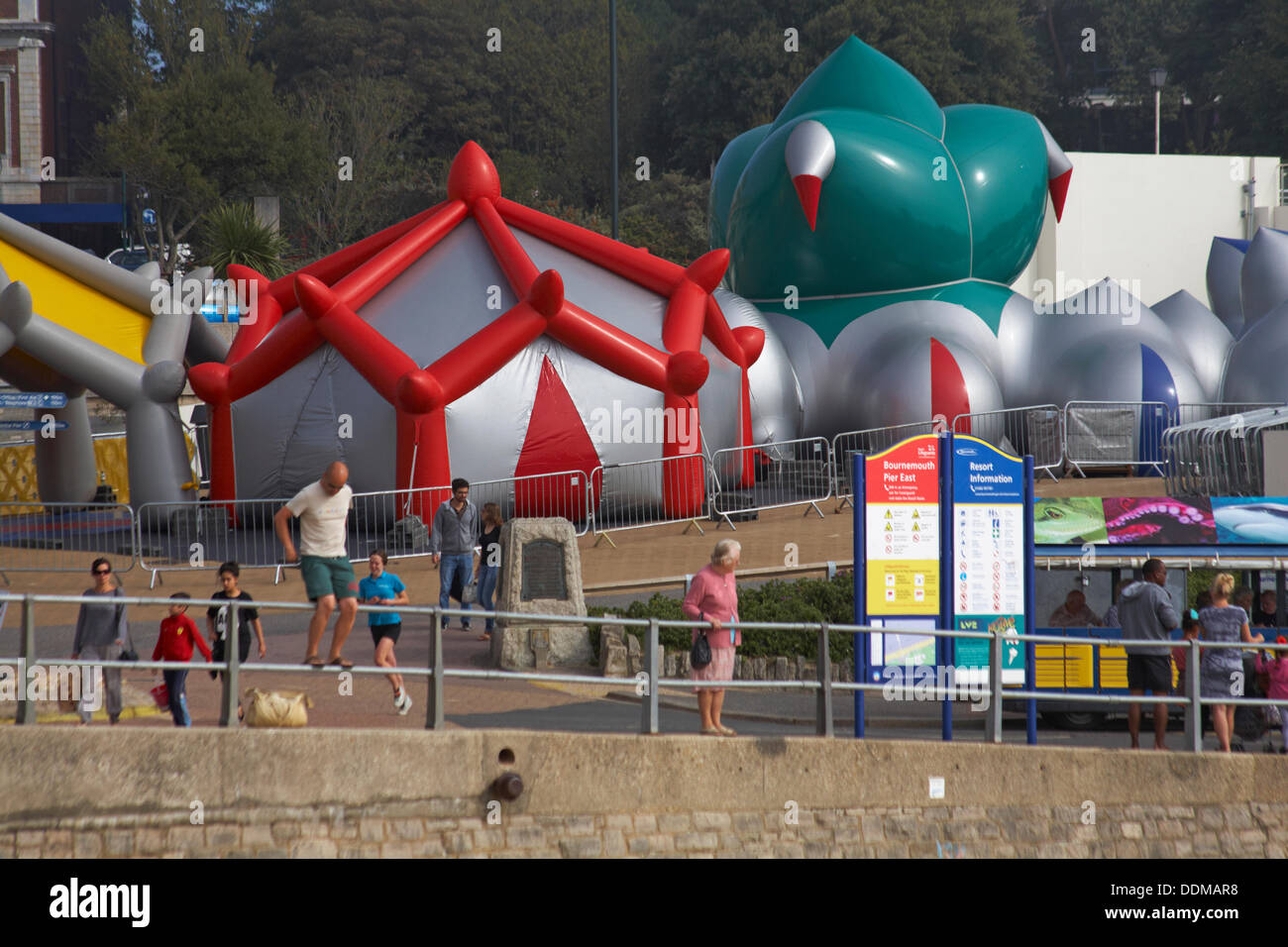exterior of the Amococo Luminarium at Bournemouth in September Credit ...