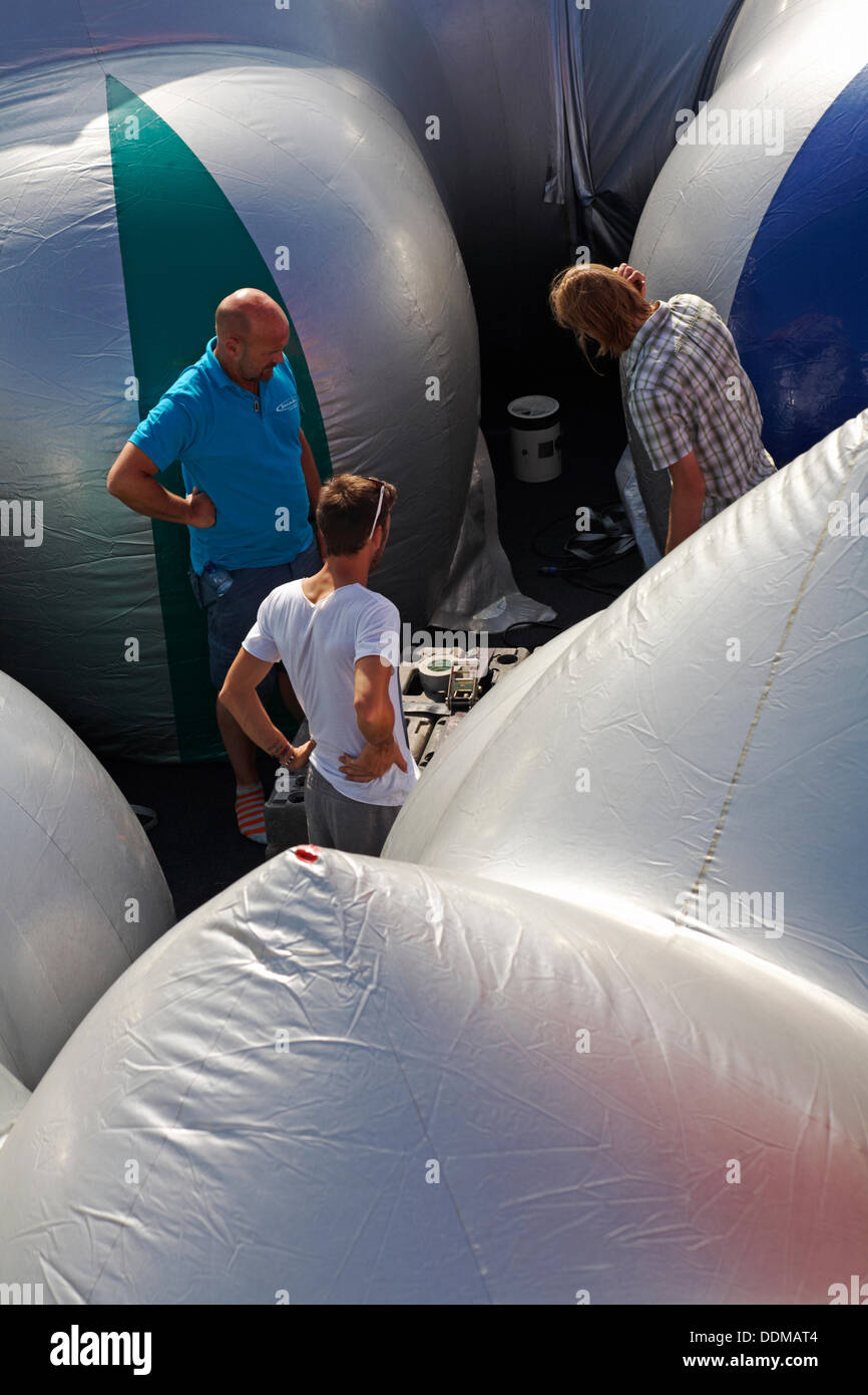 exterior of the Amococo Luminarium at Bournemouth in September Credit ...