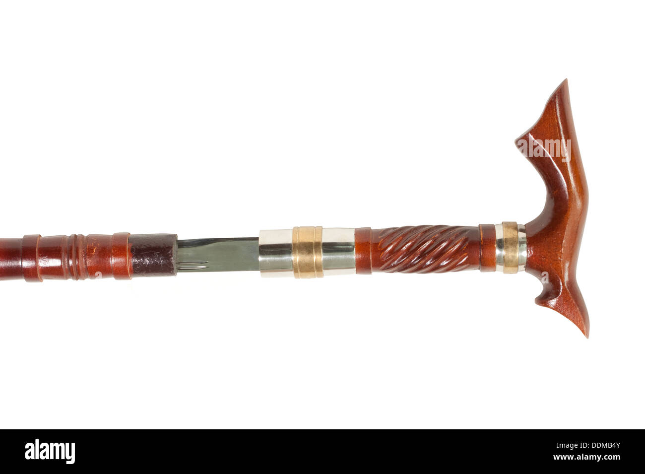 walking stick-dagger isolated on a white background Stock Photo - Alamy