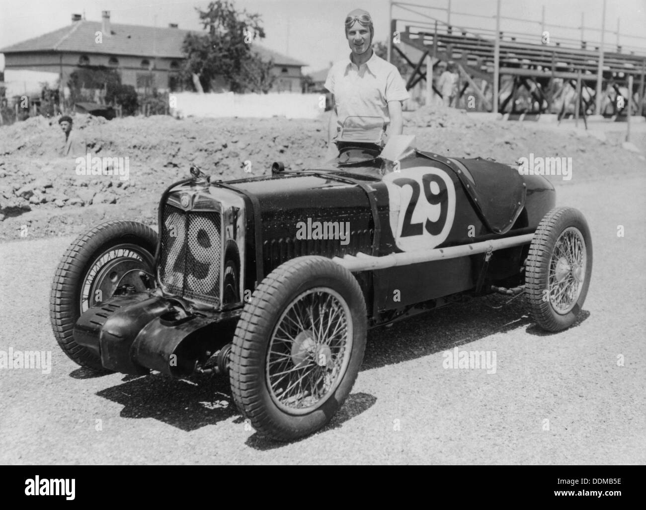 Dick Seaman with his MG K3 Magnette, 1934. Artist: Unknown Stock Photo ...