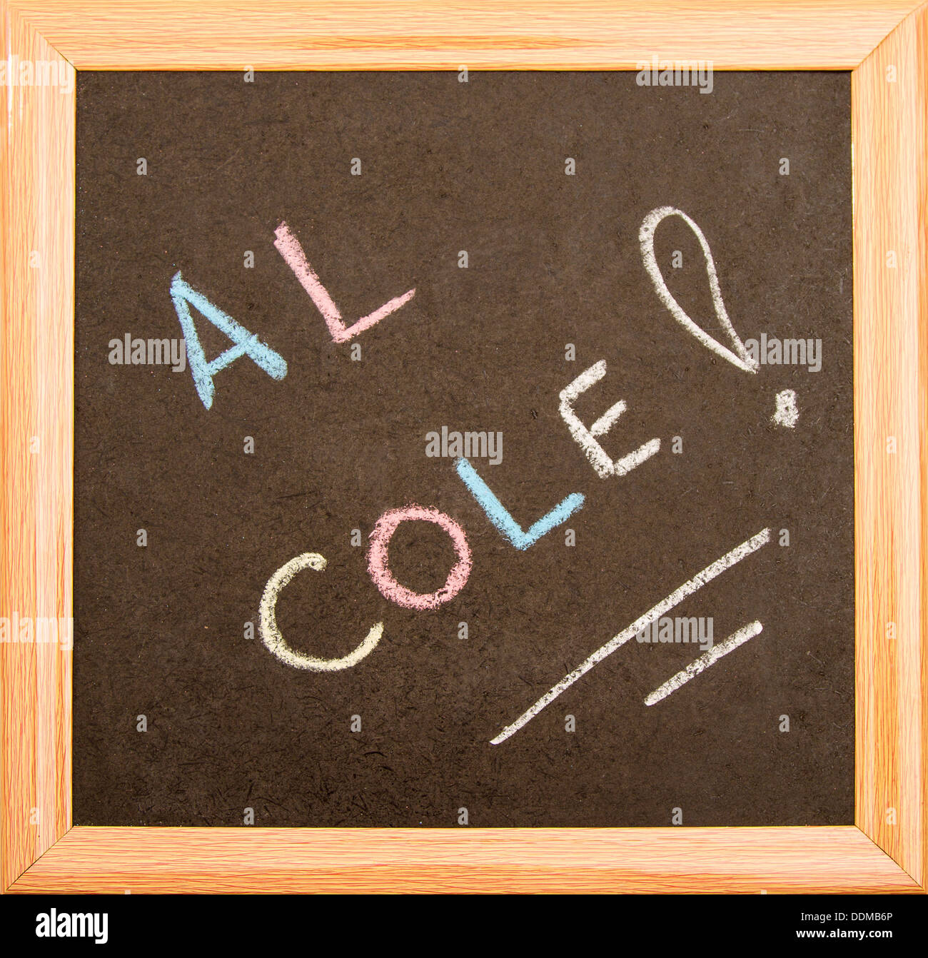 Blackboard with a wooden frame Stock Photo - Alamy