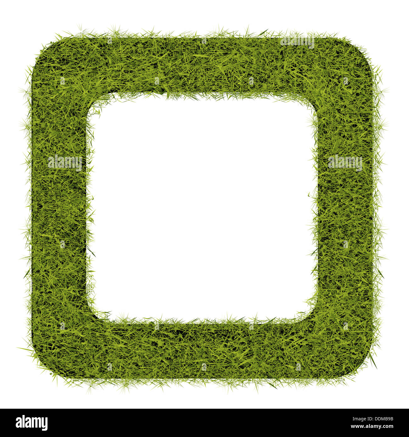 Grass border, icon over white background Stock Photo - Alamy