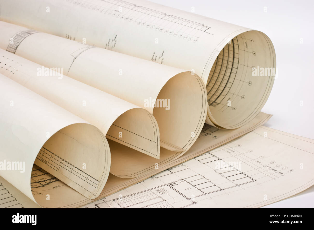 Old architectural drawings hi-res stock photography and images - Alamy