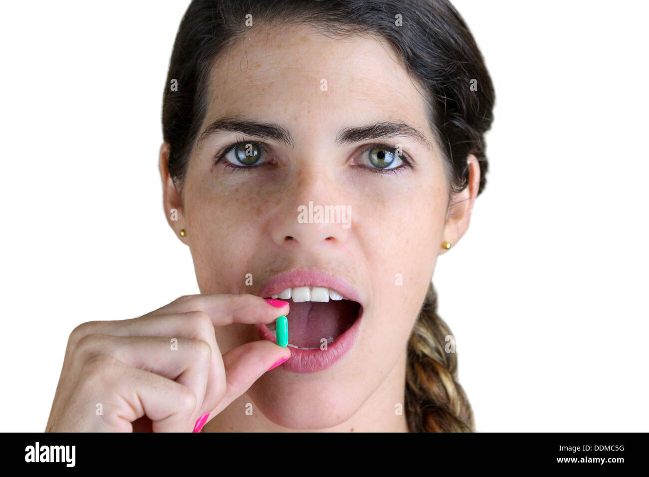 Taking capsule tablets hi-res stock photography and images - Alamy