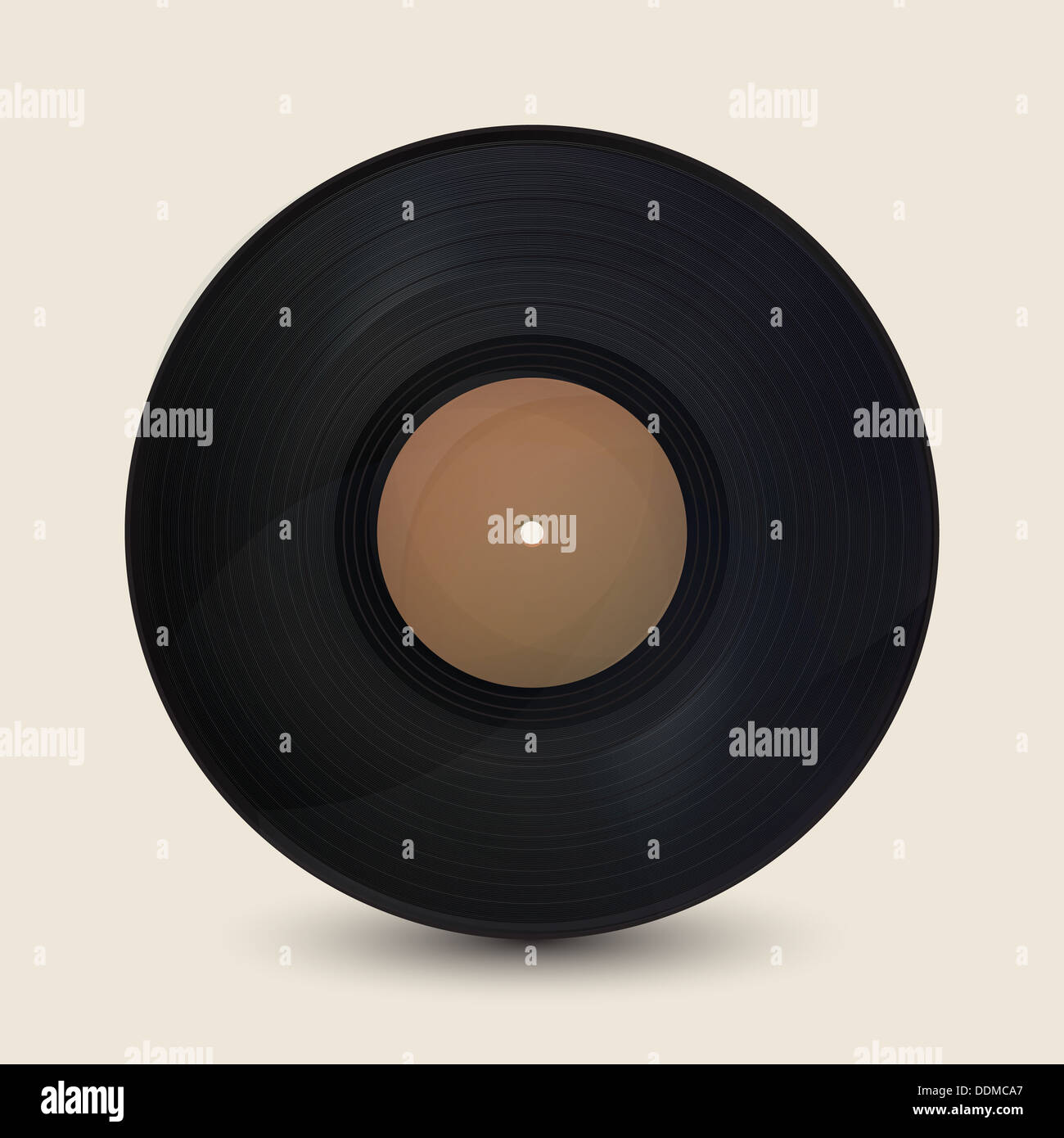 Realistic vintage vinyl record design Stock Photo - Alamy