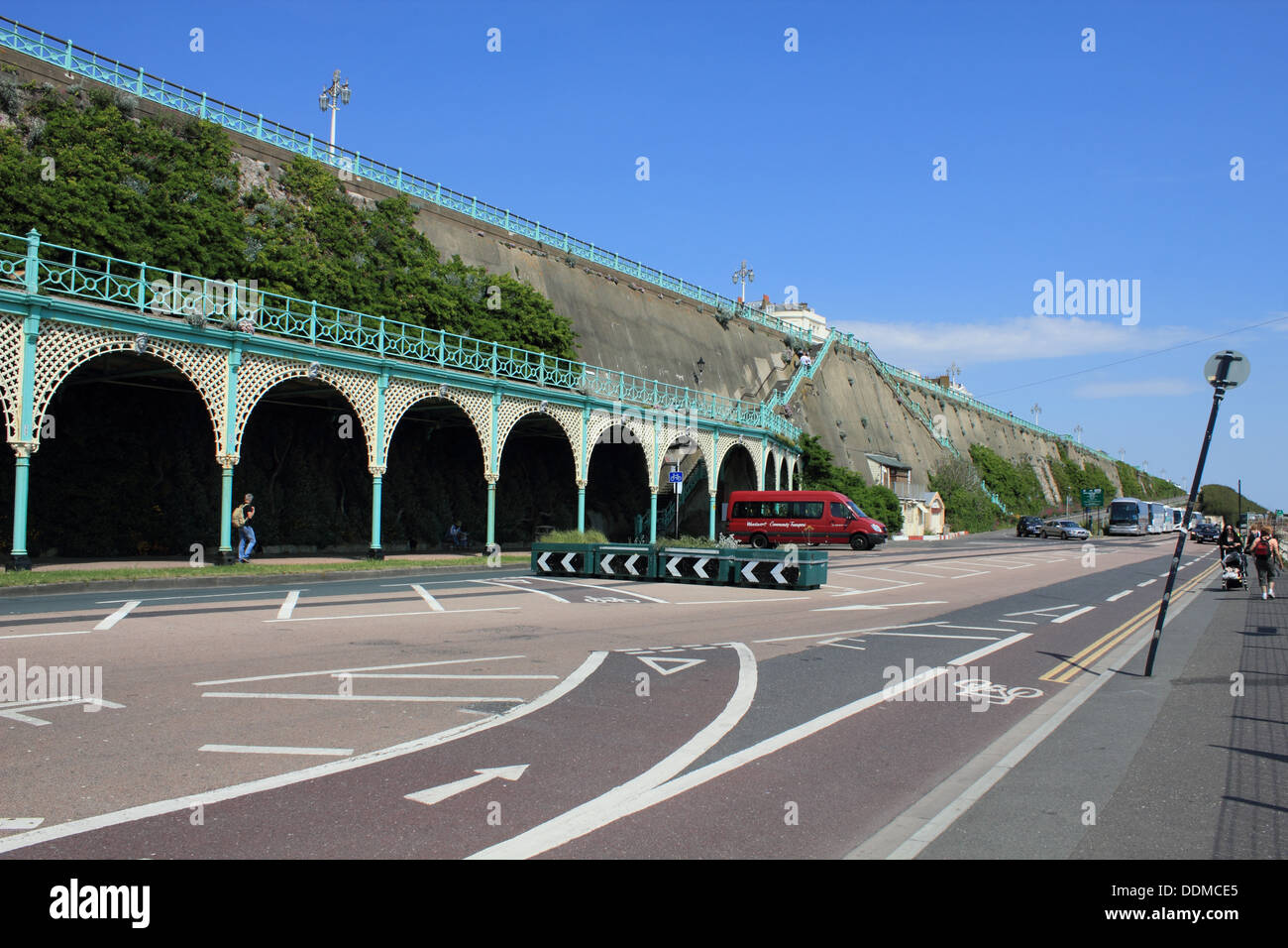 On the front at Madeira Drive, Brighton, Sussex, England, UK Stock ...