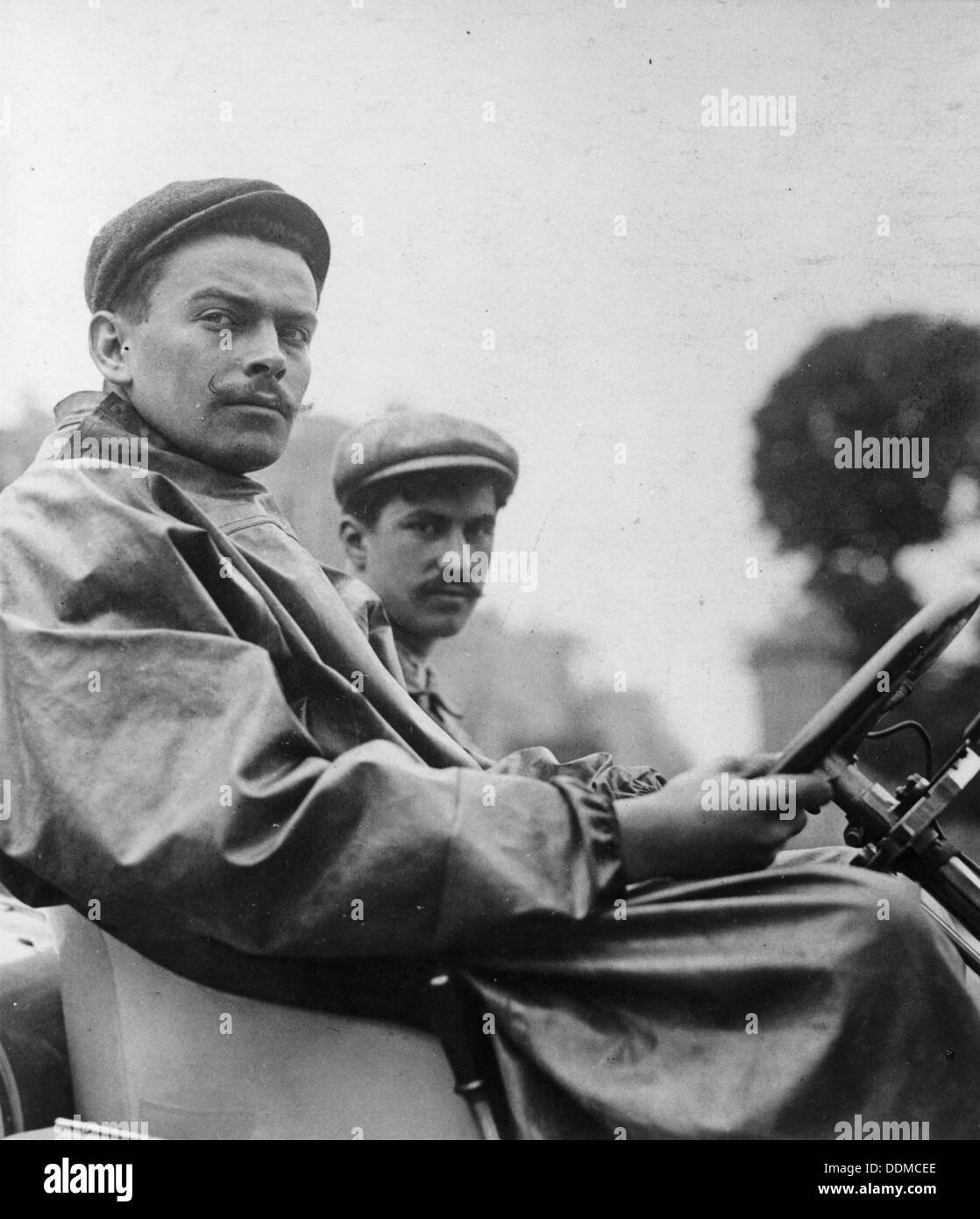 Louis Wagner in a Darracq. Artist: Unknown Stock Photo - Alamy