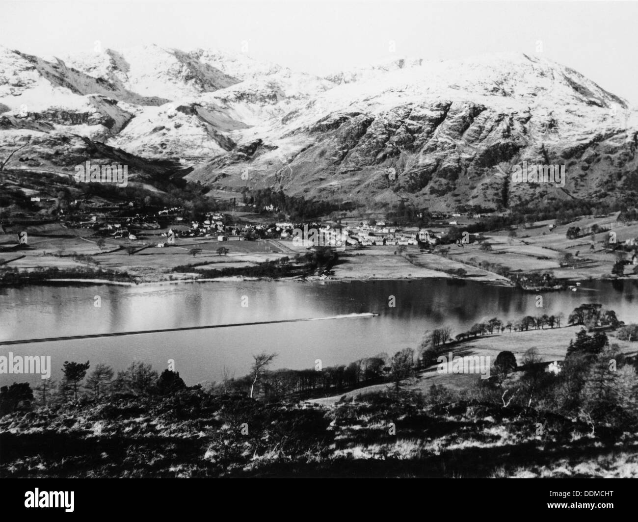 Bluebird K7 on Coniston Water, Cumbria, possibly Christmas Day, 1966 ...