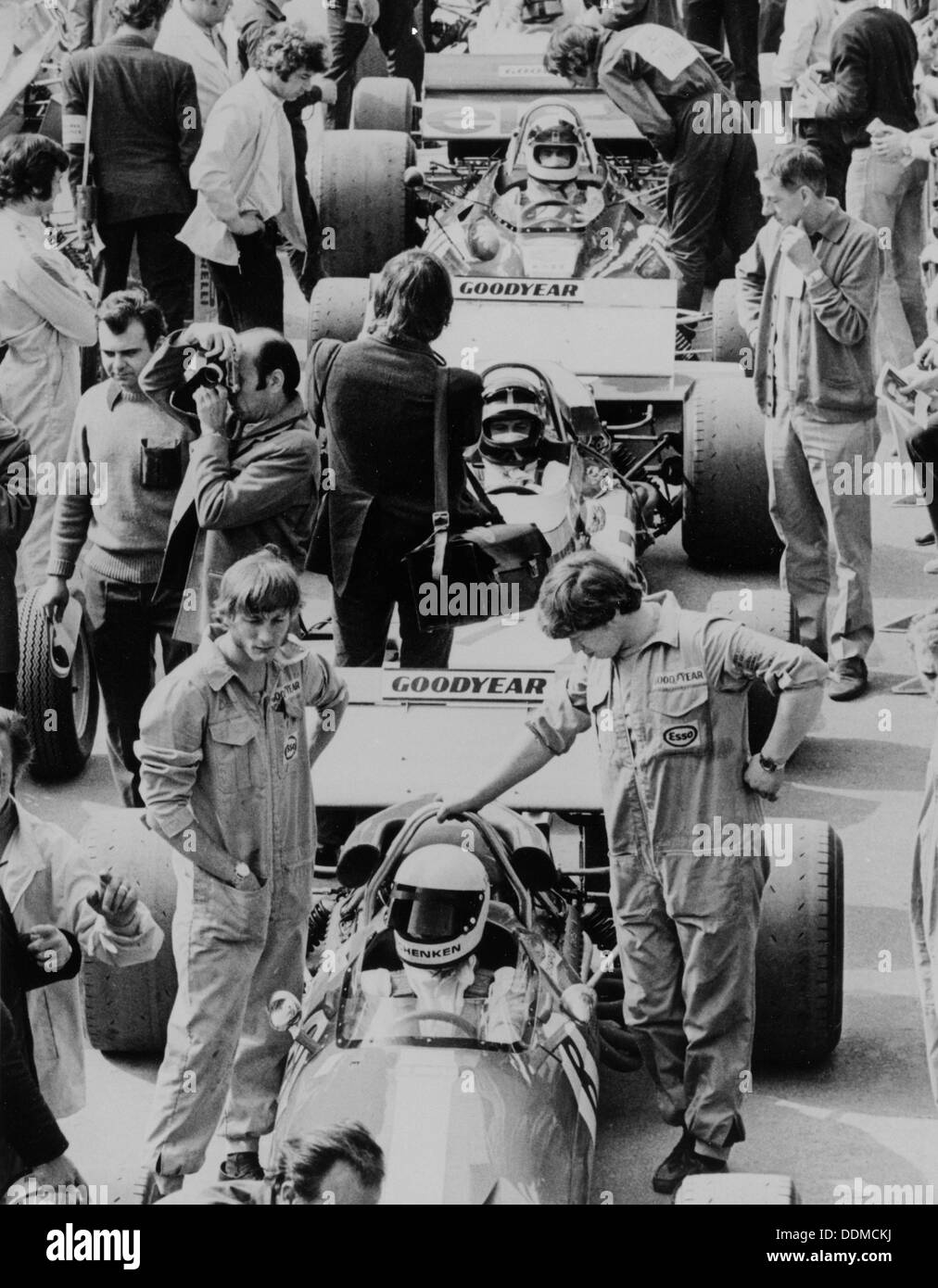 Starting Grid, British Grand Prix, Silverstone, Northamptonshire, 1971 ...