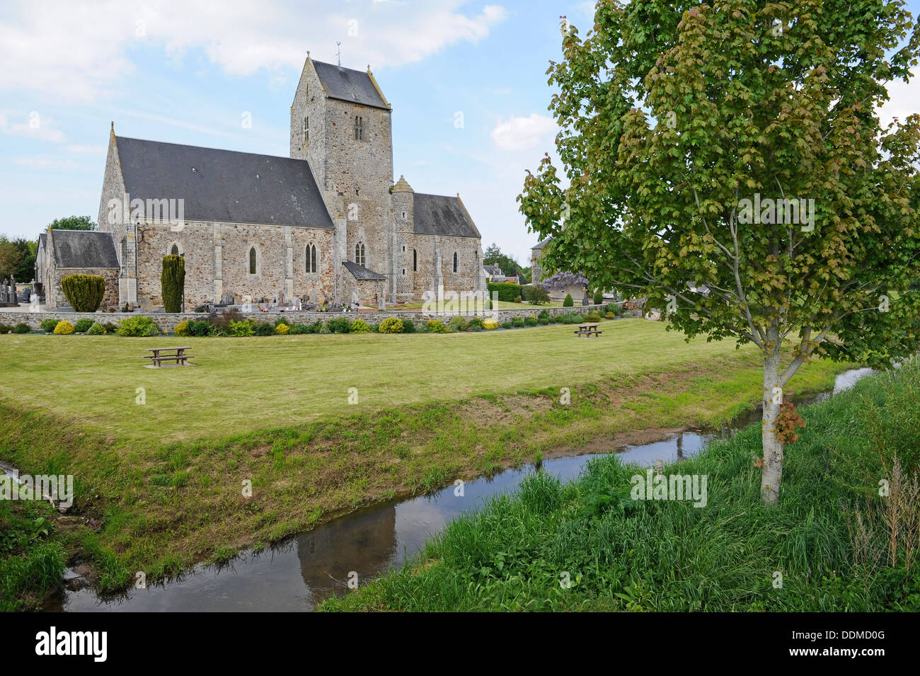Stream French Village High Resolution Stock Photography and Images - Alamy