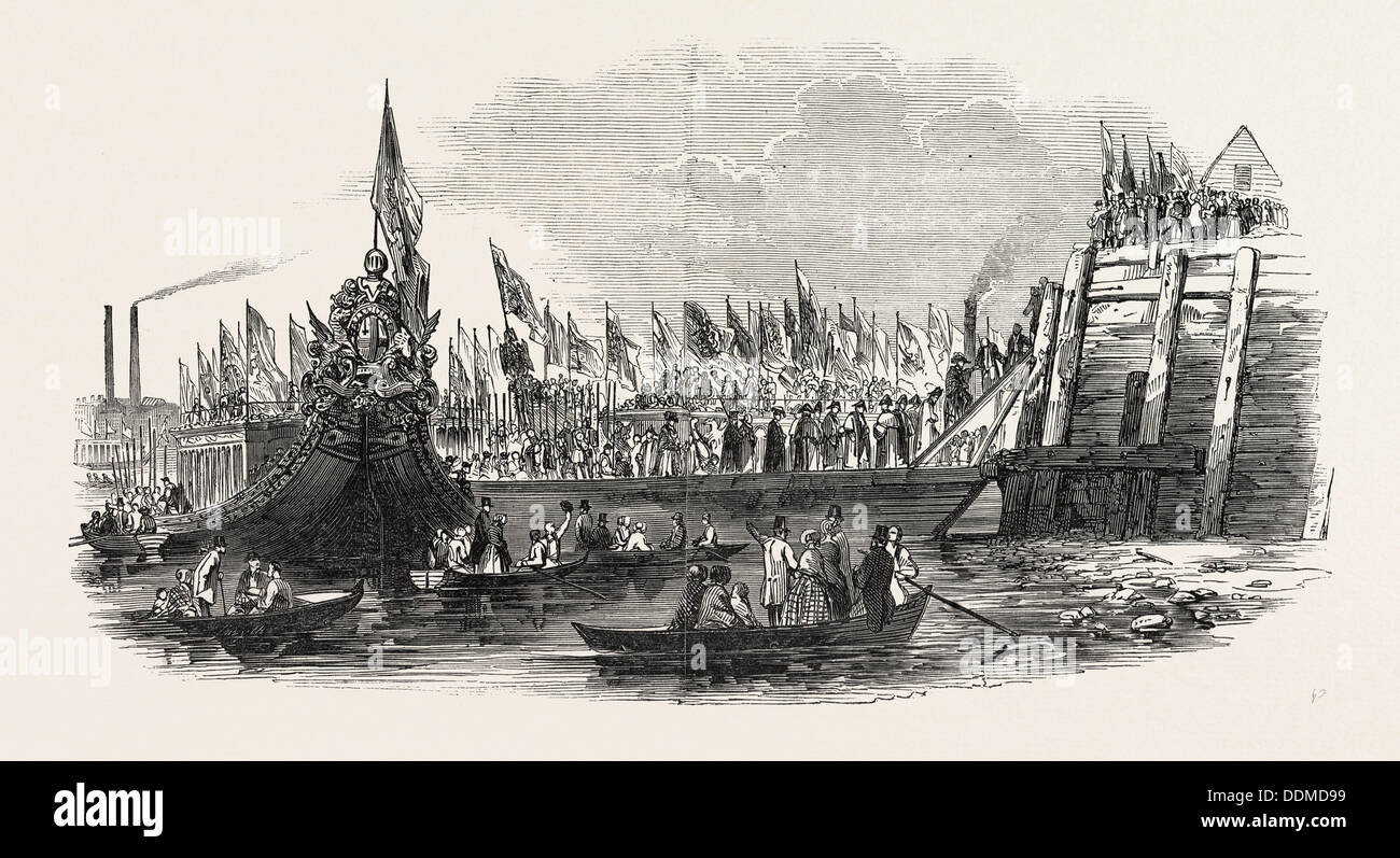 LORD MAYOR'S SHOW, THE LANDING AT WESTMINSTER, LONDON, UK, 1846 Stock ...