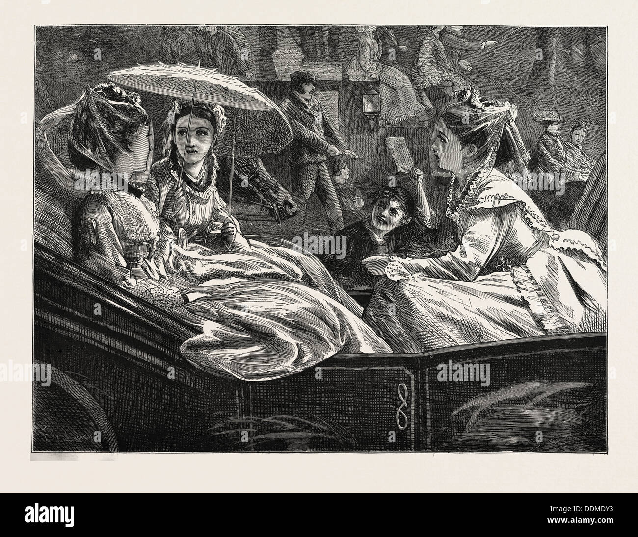 ON THE ROAD TO GOODWOOD, UK, 1870 Stock Photo - Alamy