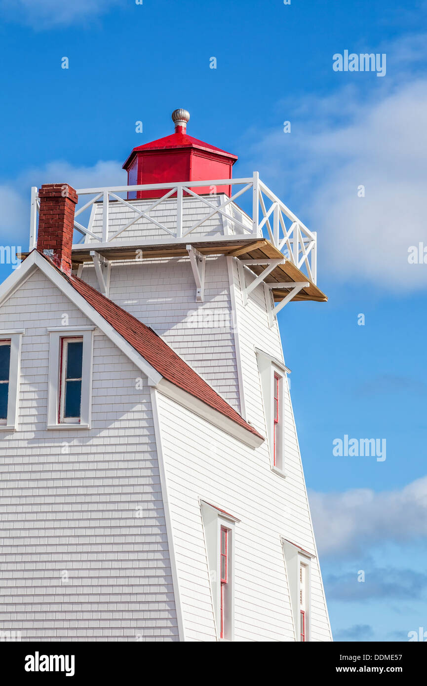 North Rustico lighthouse in the town of North Rustico, Prince Edward ...