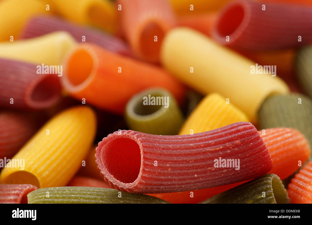 colored pasta closeup Stock Photo - Alamy