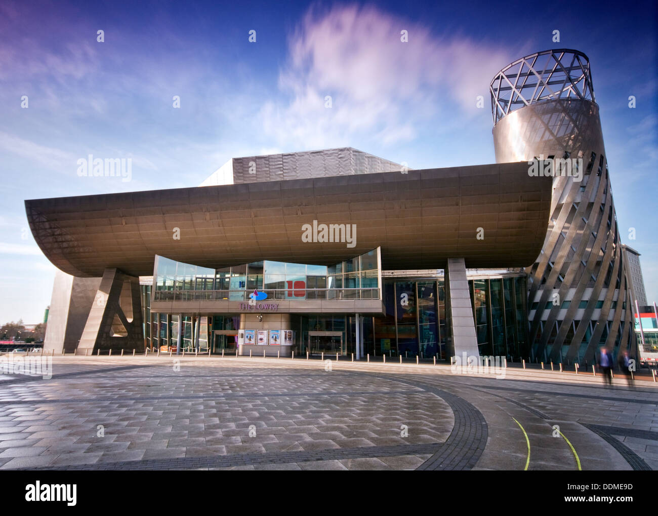 The exterior of the Lowry Theatre at Salford Quays near Manchester in ...