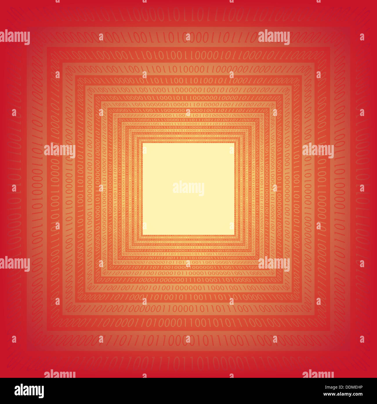 binary code on walls going to perspective Stock Photo - Alamy