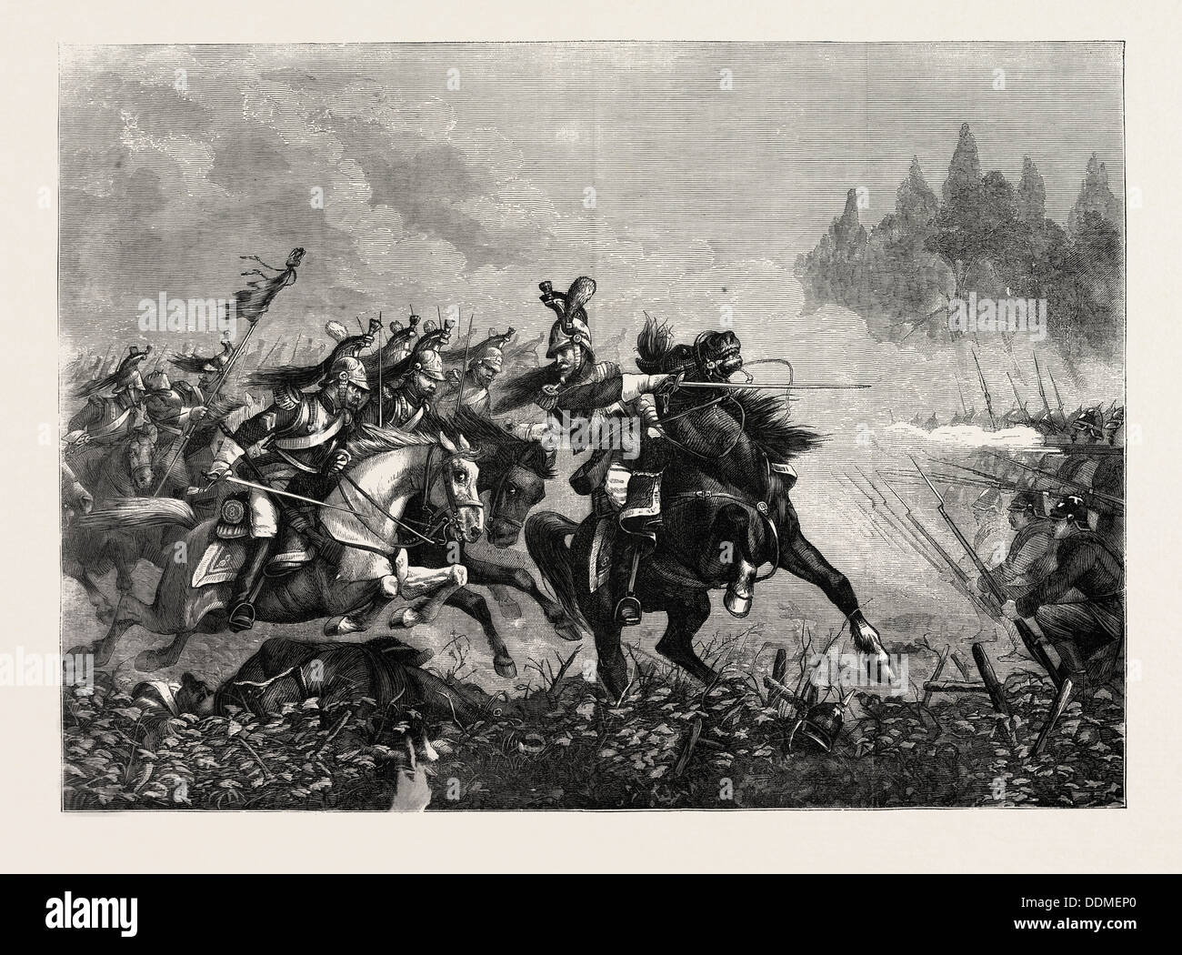 Charge of french cuirassiers hi-res stock photography and images - Alamy