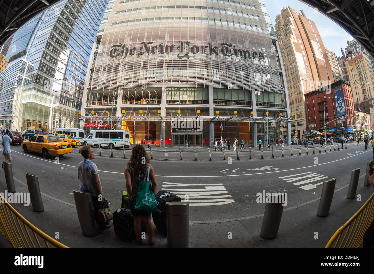 The offices of the the New York Times in Midtown in New York on Friday ...