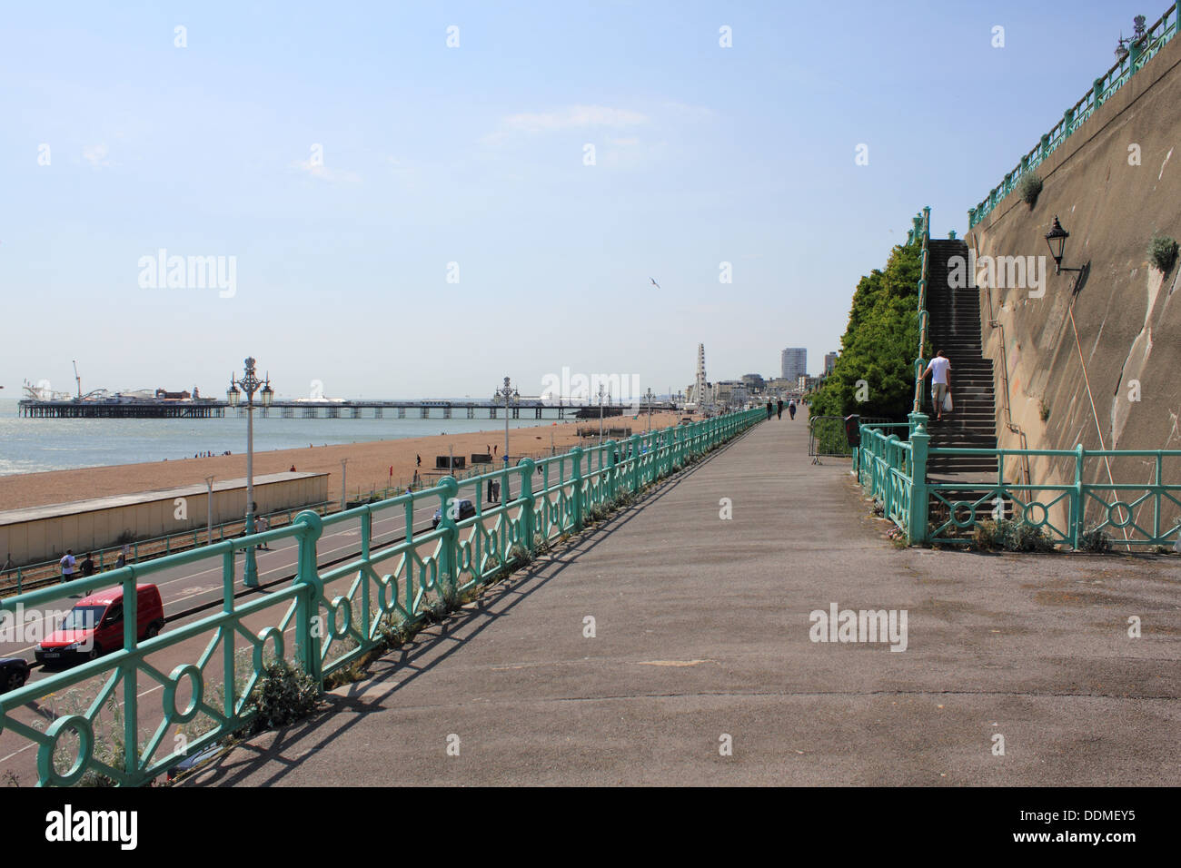 On the front at Madeira Drive, Brighton, Sussex, England, UK Stock ...